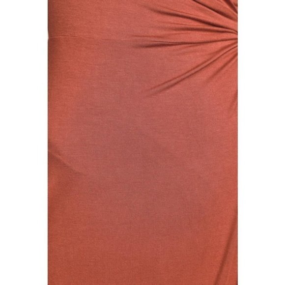 Lulus | Dresses | Lulus Forget Me Knot Rust Red Midi Wrap Dress | Poshmark